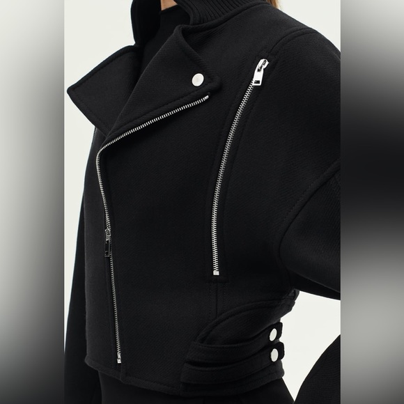 Zara | Jackets & Coats | Zara Manteco Wool Biker Jacket S | Poshmark